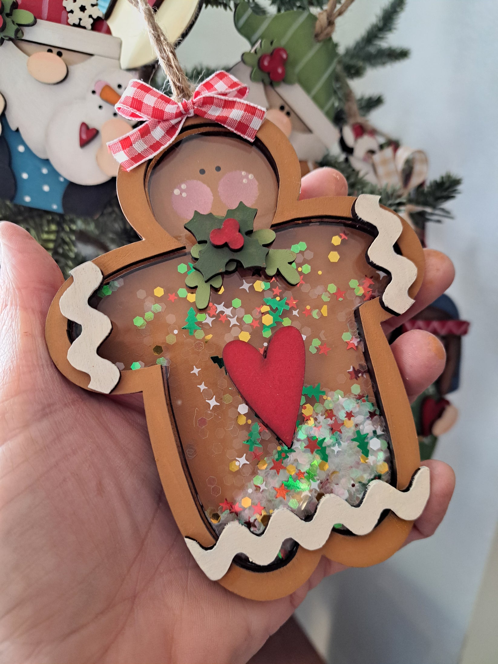 Prim Ginger Shaker Ornament Laser SVG – Whimsical Inklings