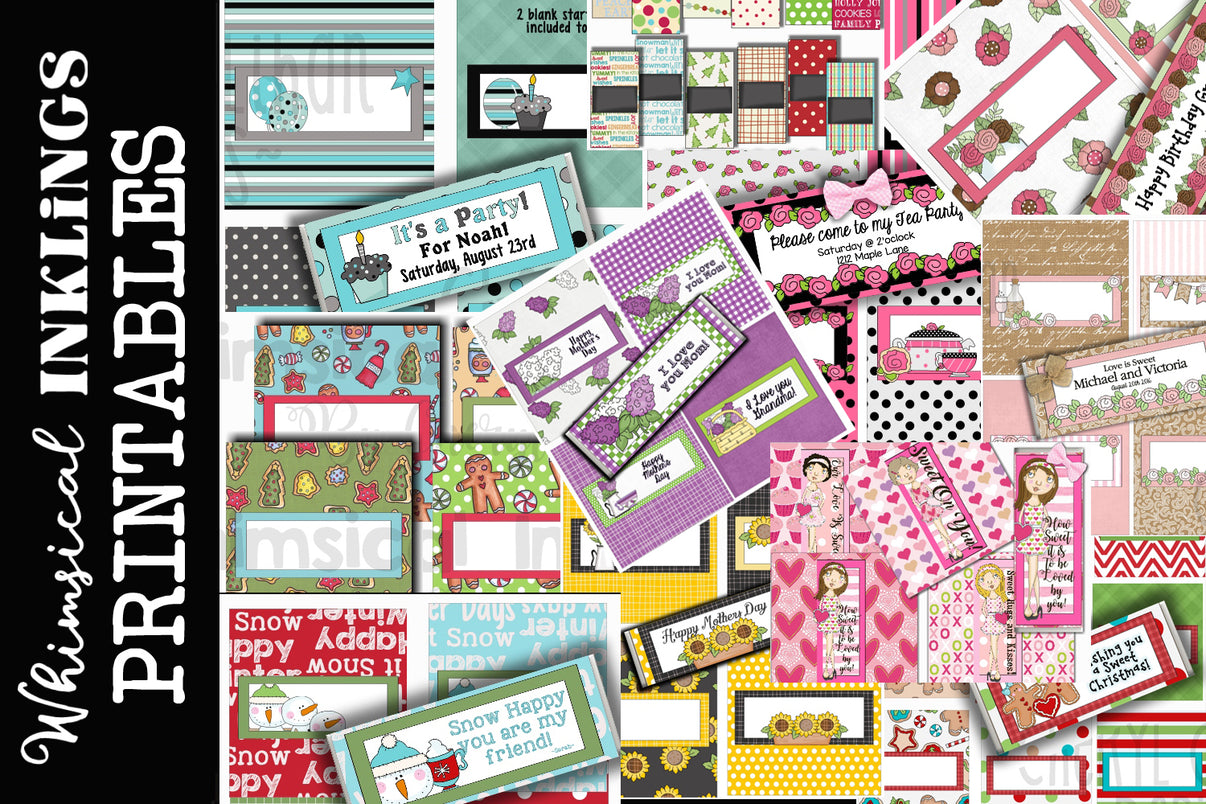 Giant Candy Wrapper Printable Collection| Cany Bar Printables ...